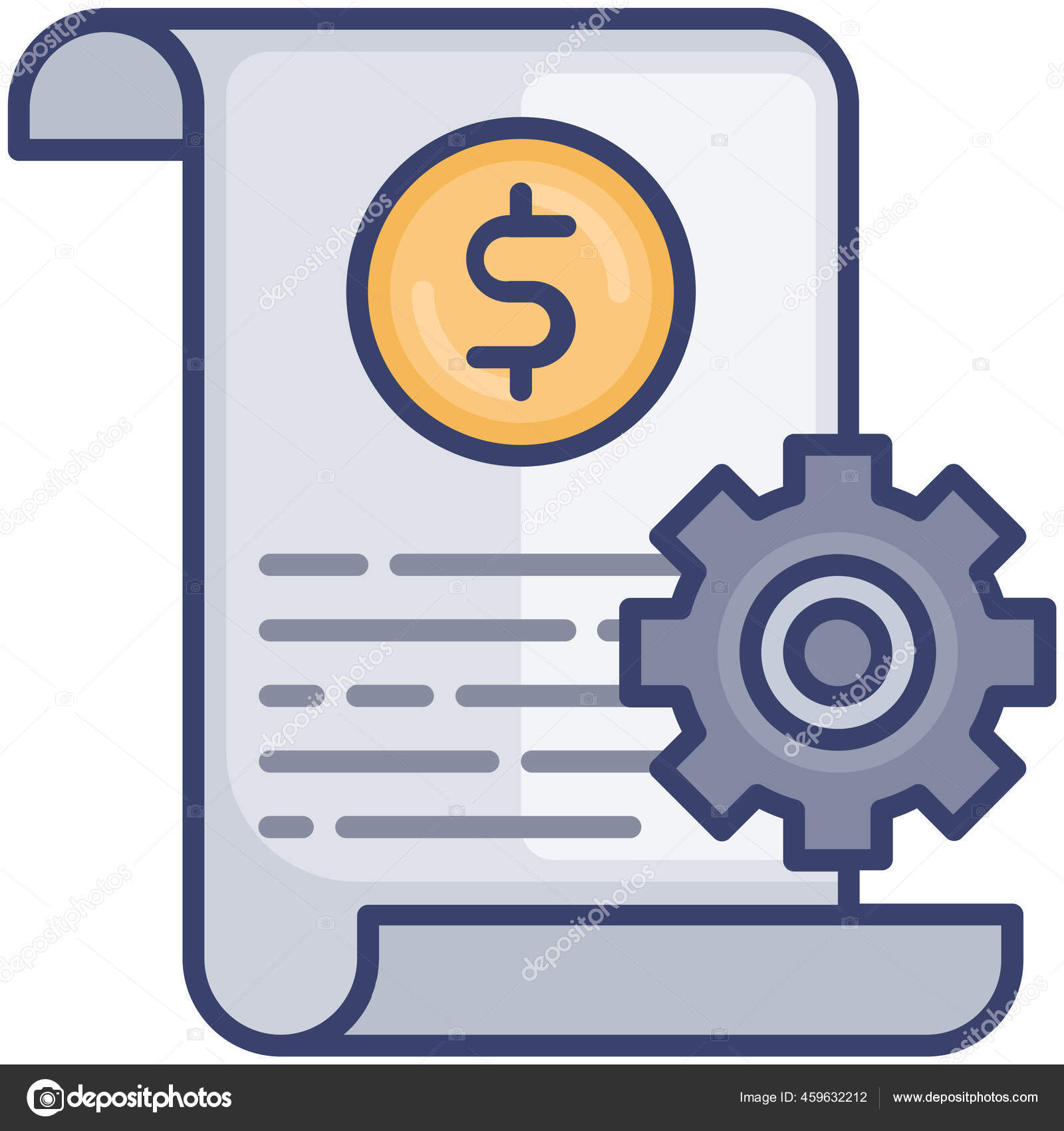 Document Money Options Icon Stock Vector by ©iconfinder 459632212