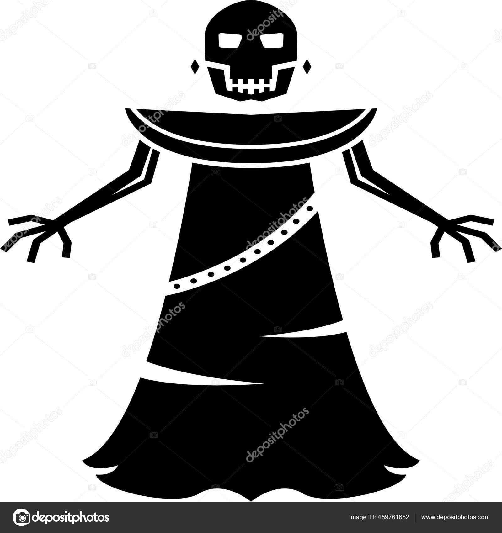 Dark Evil Lich Icon Solid Style Stock Vector Image by ©iconfinder ...