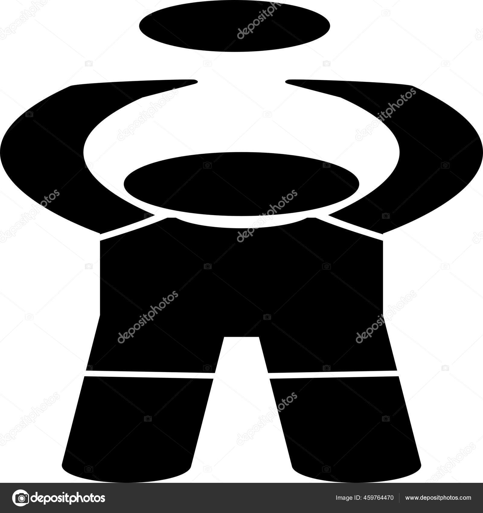 Player Playing Volleyball Icon Solid Style Stock Vector Image by ...