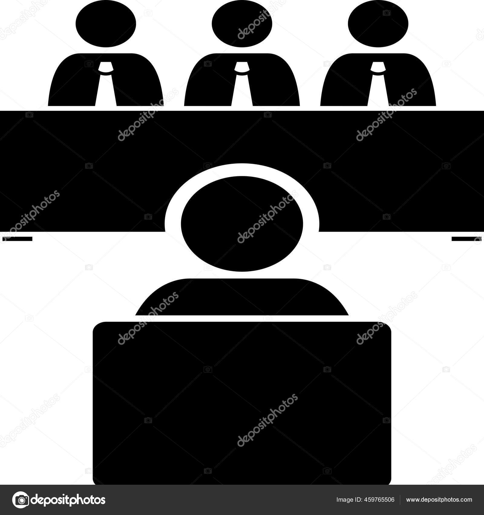 Interview Interviewee Interviewer Icon Solid Style Stock Vector by ... Interview Interviewee Interviewer Icon Solid Style Stock Vector by ...