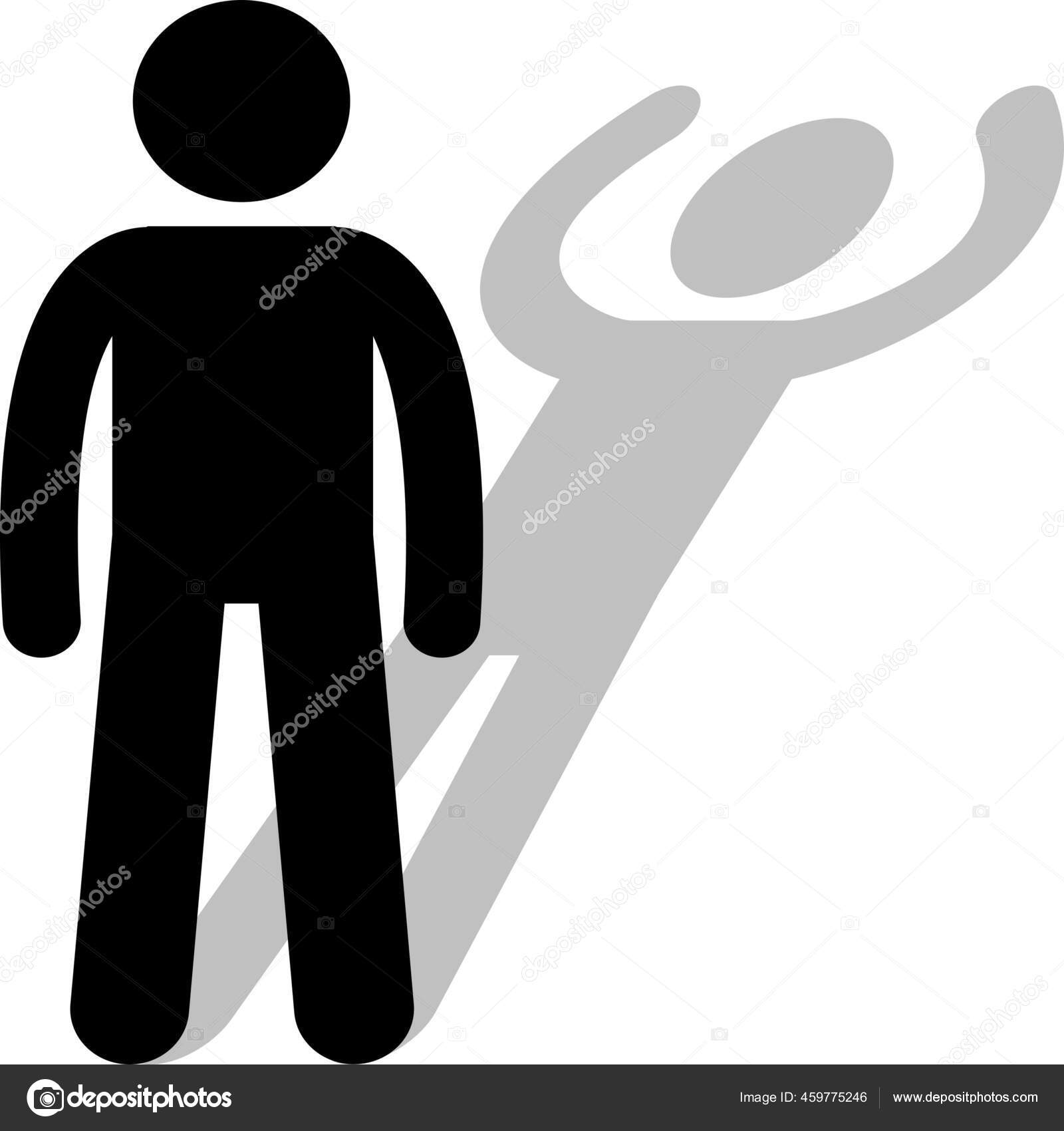 Confidence Confident Person Icon Solid Style Stock Vector by ...