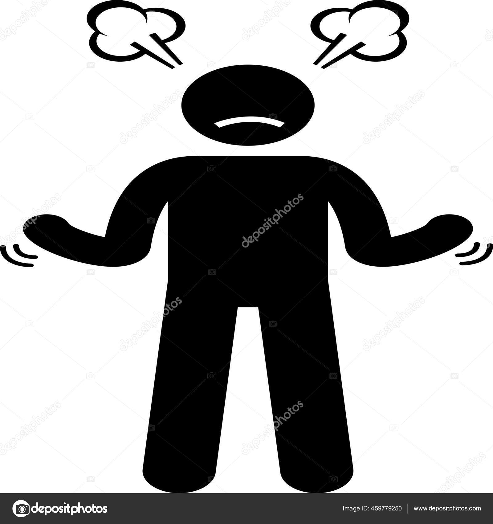 Aggressive Angry Furious Icon Solid Style Stock Vector by ©iconfinder ...