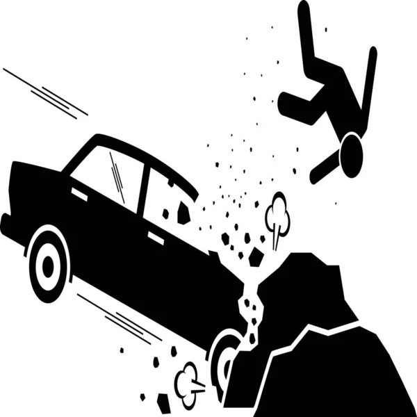 Accident Car Crash Icon Solid Style Stock Vector by ©iconfinder 459763482