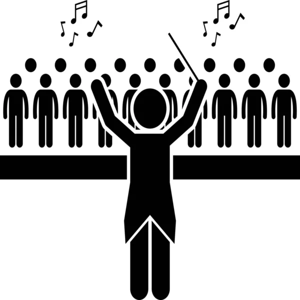 Choir Conductor Silhouette