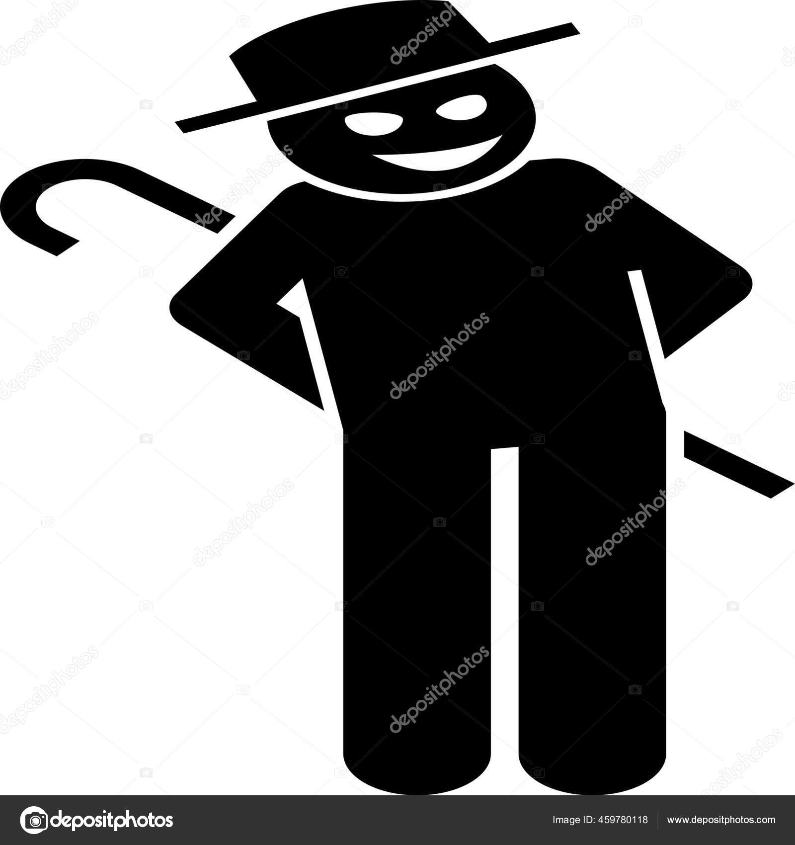 Artful Cheater Conman Icon Solid Style Stock Vector Image by ...