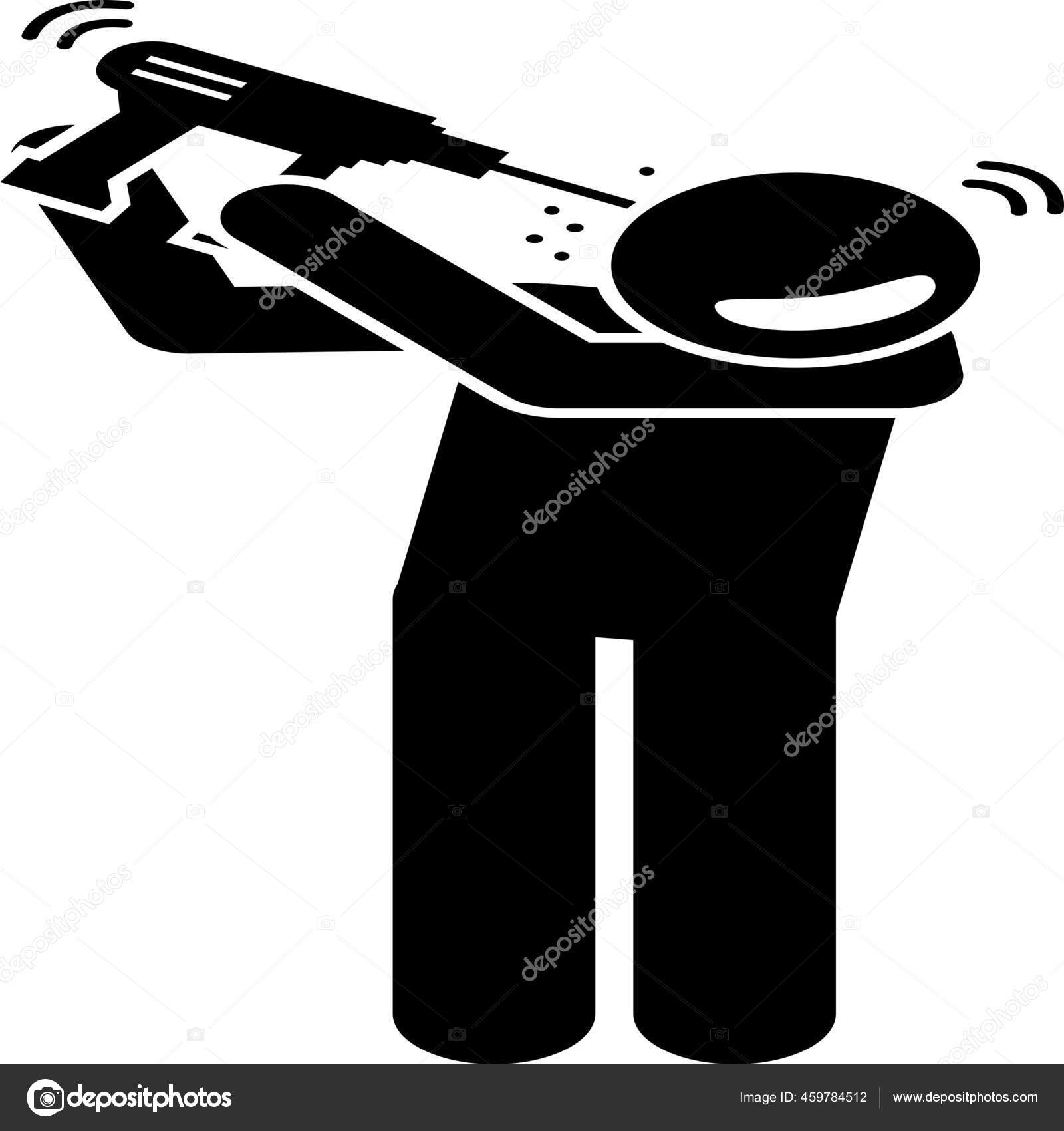 Crazy Idiot Idiotic Icon Solid Style Stock Vector by ©iconfinder 459784512