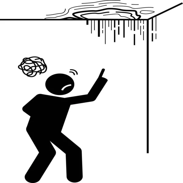 Water leak ceiling Vector Art Stock Images | Depositphotos