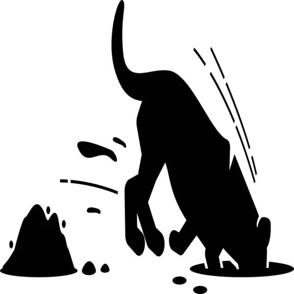 Dog digging Vector Art Stock Images | Depositphotos