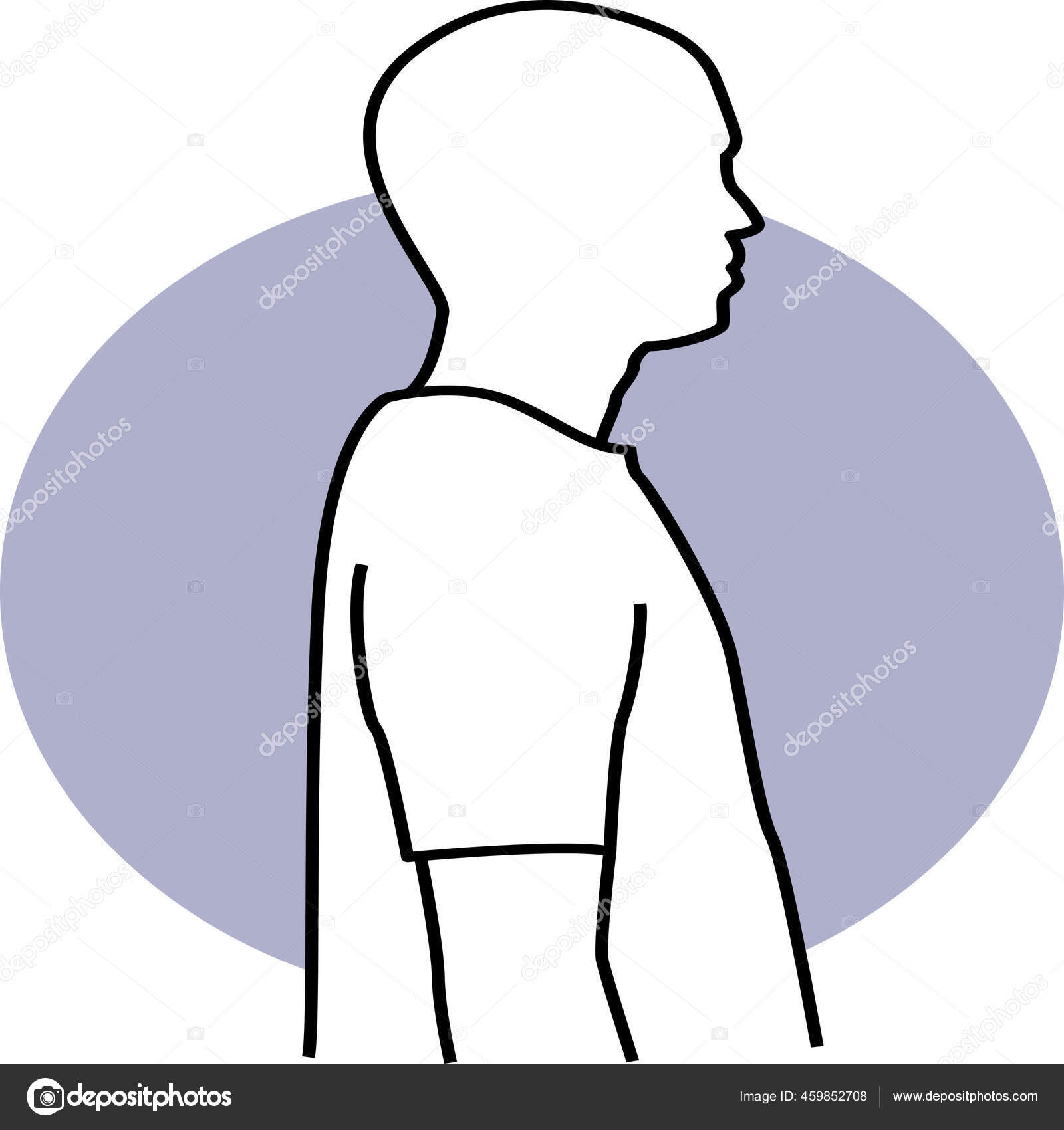 Man Side View Person Icon Stock Vector Image by ©iconfinder #459852708