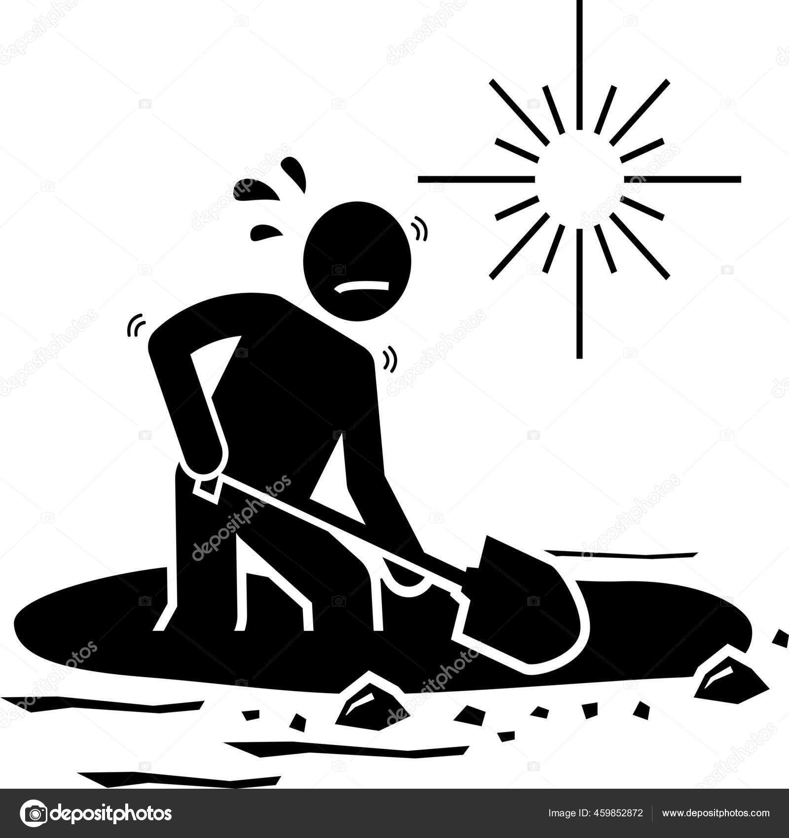 Cavar Cavando Agujero Icono vector, gráfico vectorial © iconfinder ...