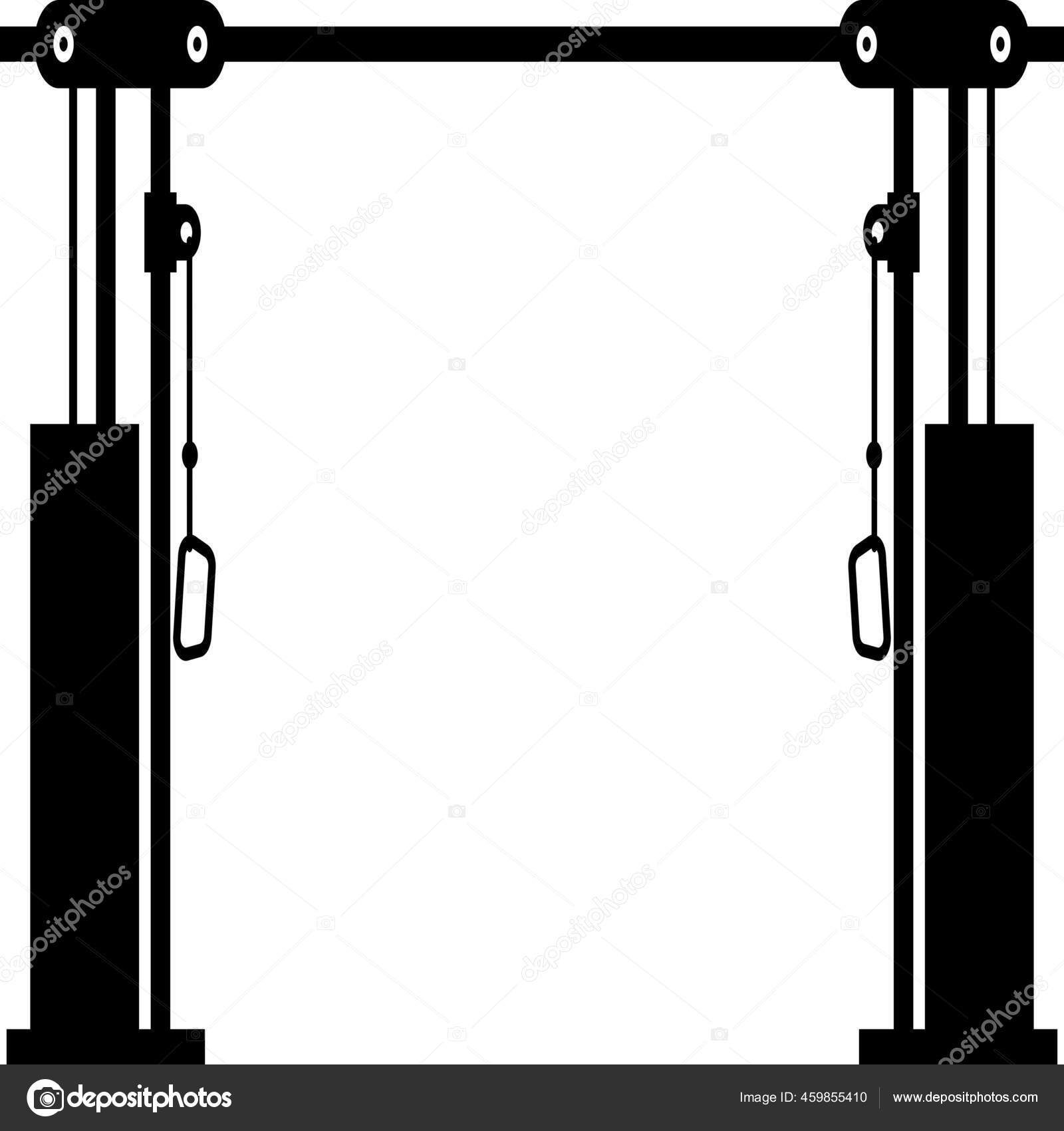 Cable Crossover Equipment Gym Icon Stock Vector Image by ©iconfinder ...