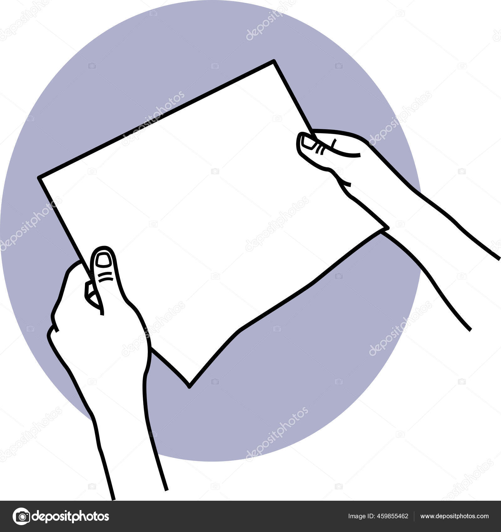 Hand Holding Paper Icon Stock Vector by ©iconfinder 459855462