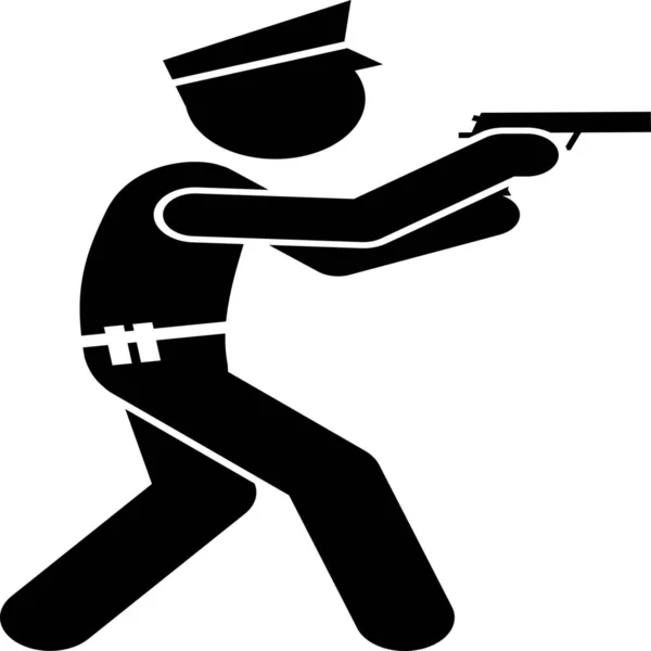Armed Policeman Police Icon Stock Vector by ©iconfinder 459852970