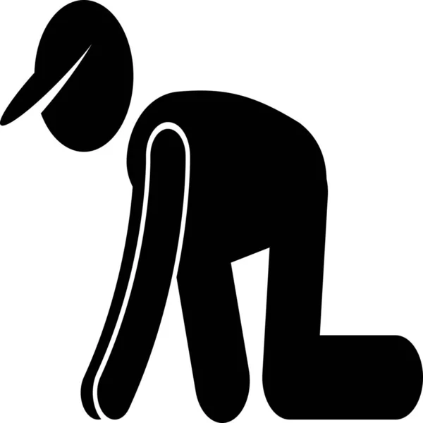 136 Crouching icon Vector Images | Depositphotos
