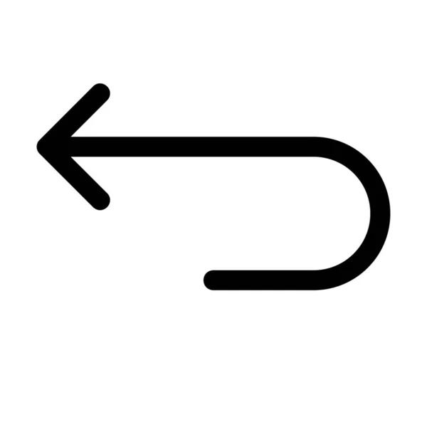 Retorno icono de flecha imágenes de stock de arte vectorial | Depositphotos