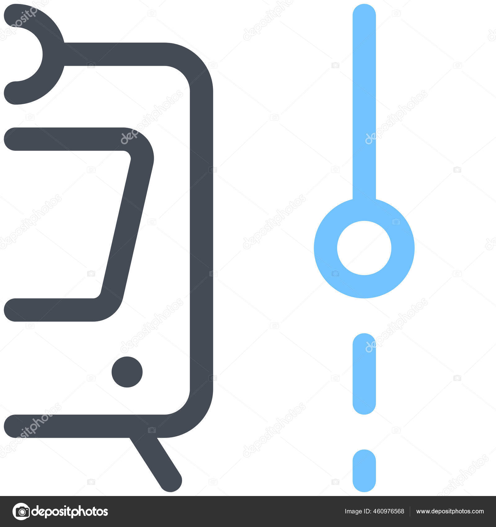 Path Train Route Icon Stock Vector by ©iconfinder 460976568