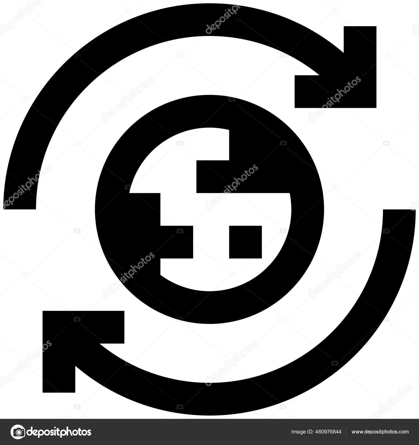 Arrow Earth Icon Solid Style Stock Vector by ©iconfinder 460976844