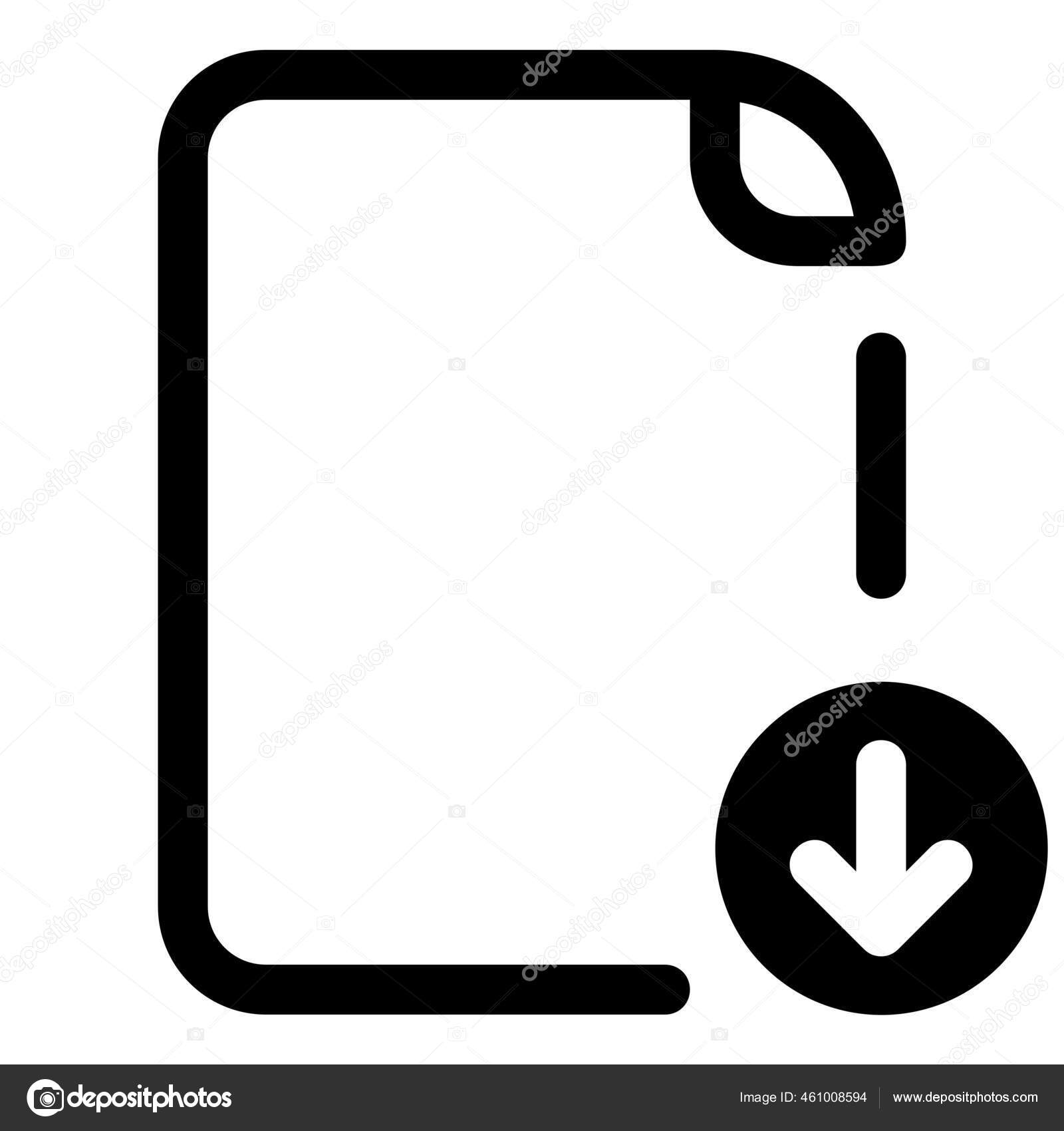 File Download Arrow Icon Stock Vector by ©iconfinder 461008594
