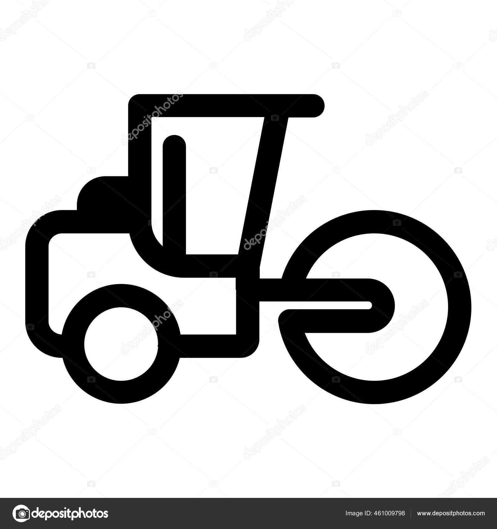 Construction Heavy Heavy Equipment Icon Outline Style Stock Vector by ...