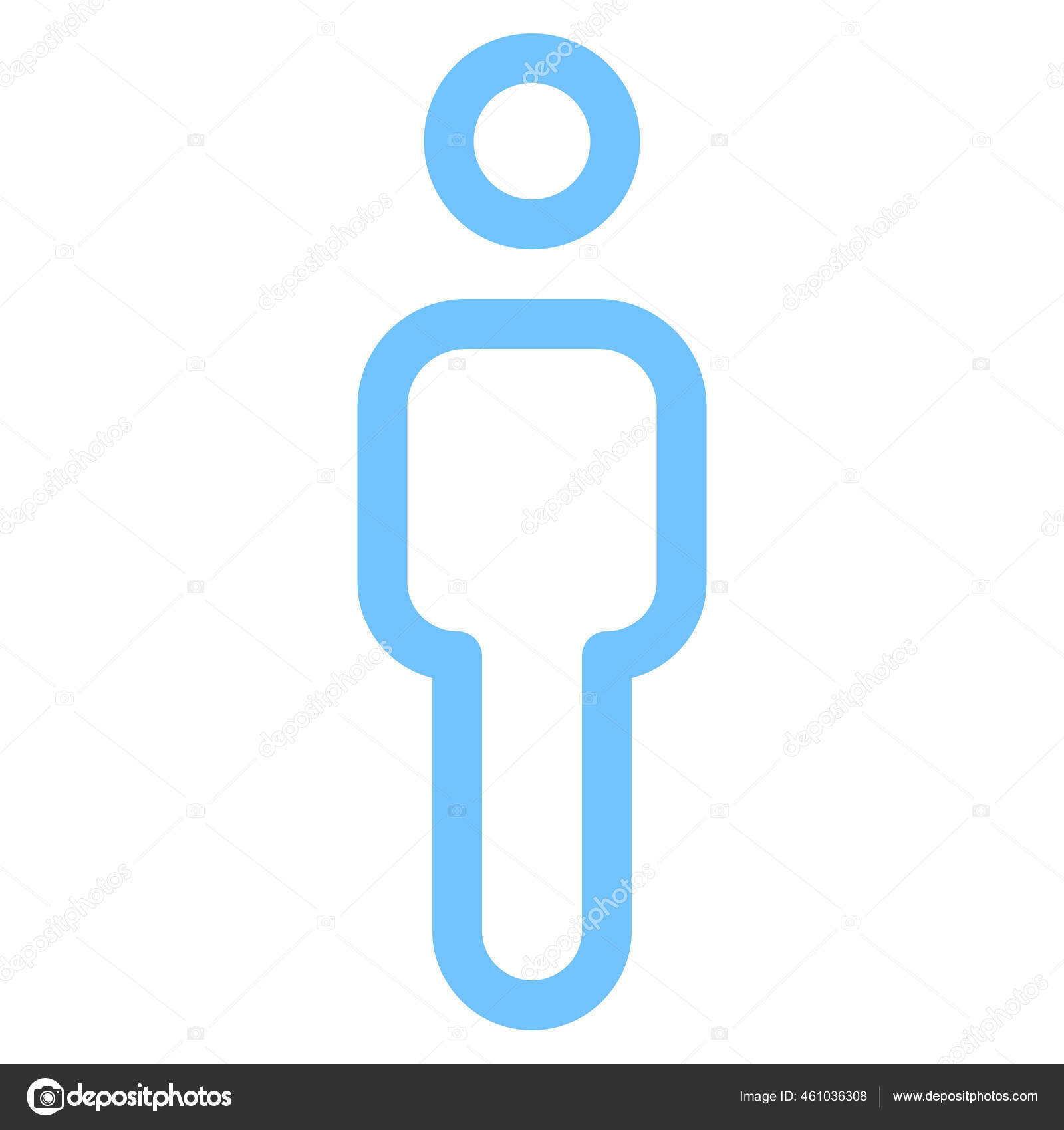 Person Stand Individual Icon Stock Vector by ©iconfinder 461036308