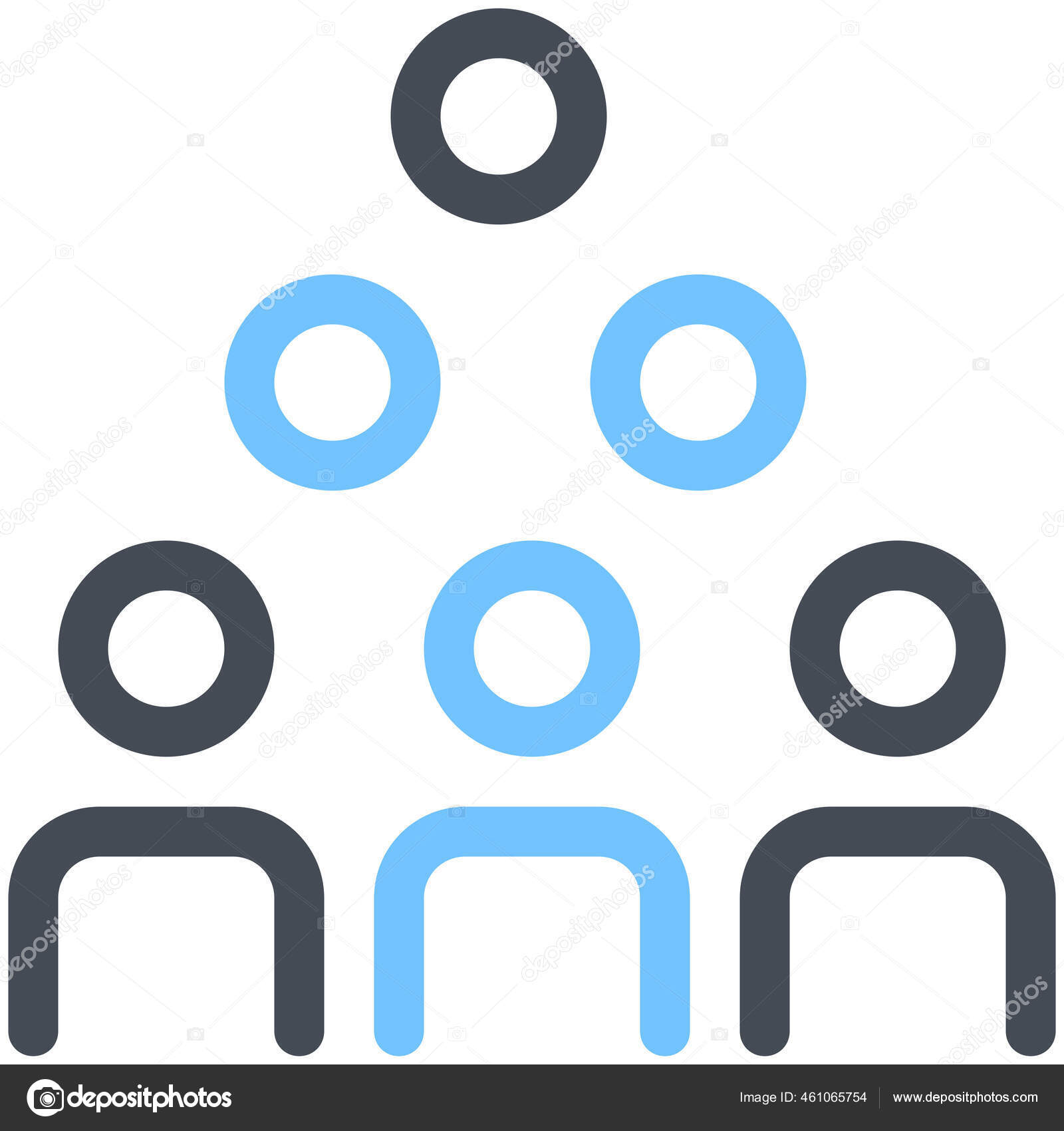 Group People Meeting Icon Stock Vector by ©iconfinder 461065754