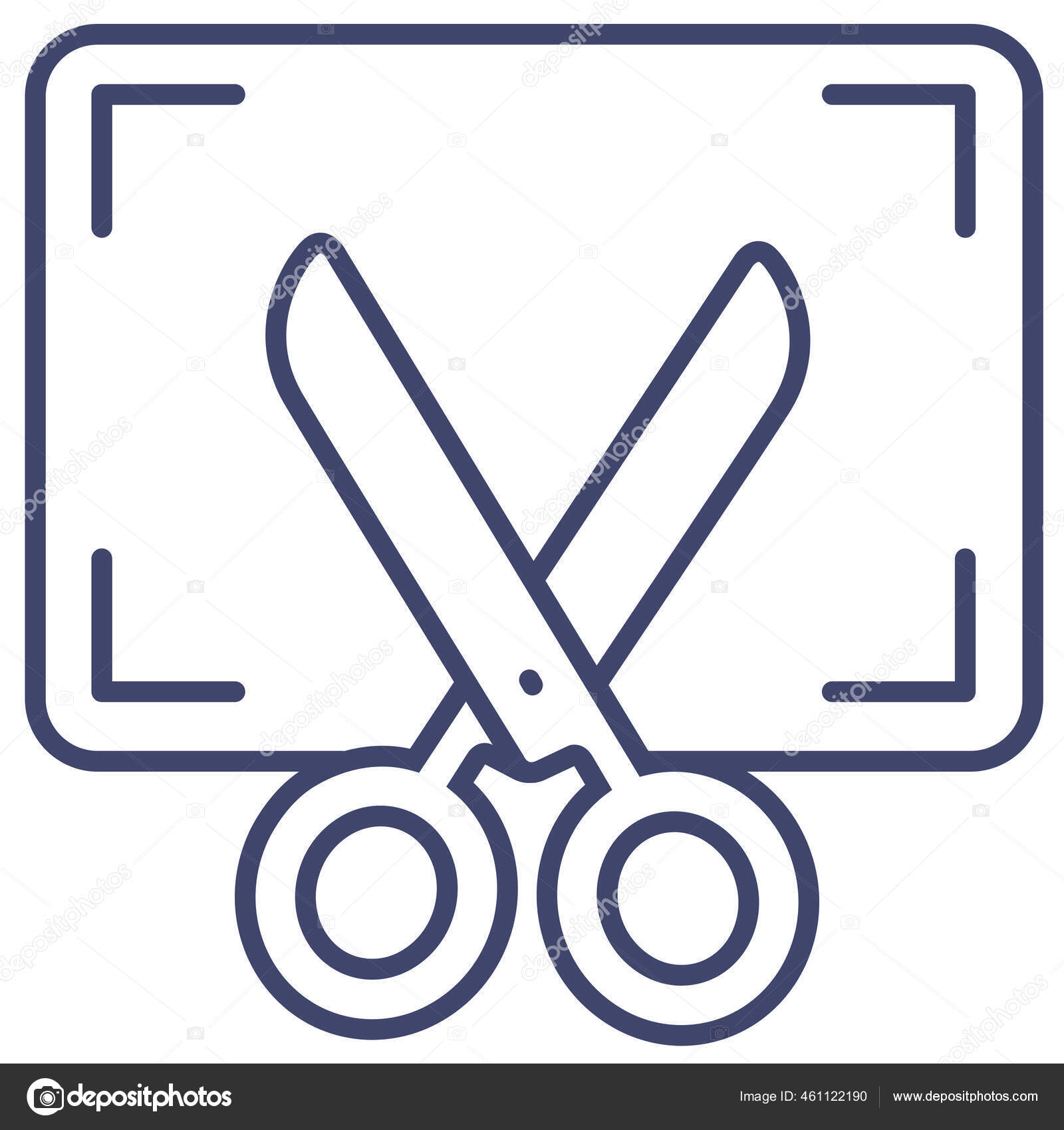 Screen Cut Capture Icon Stock Vector by ©iconfinder 461122190