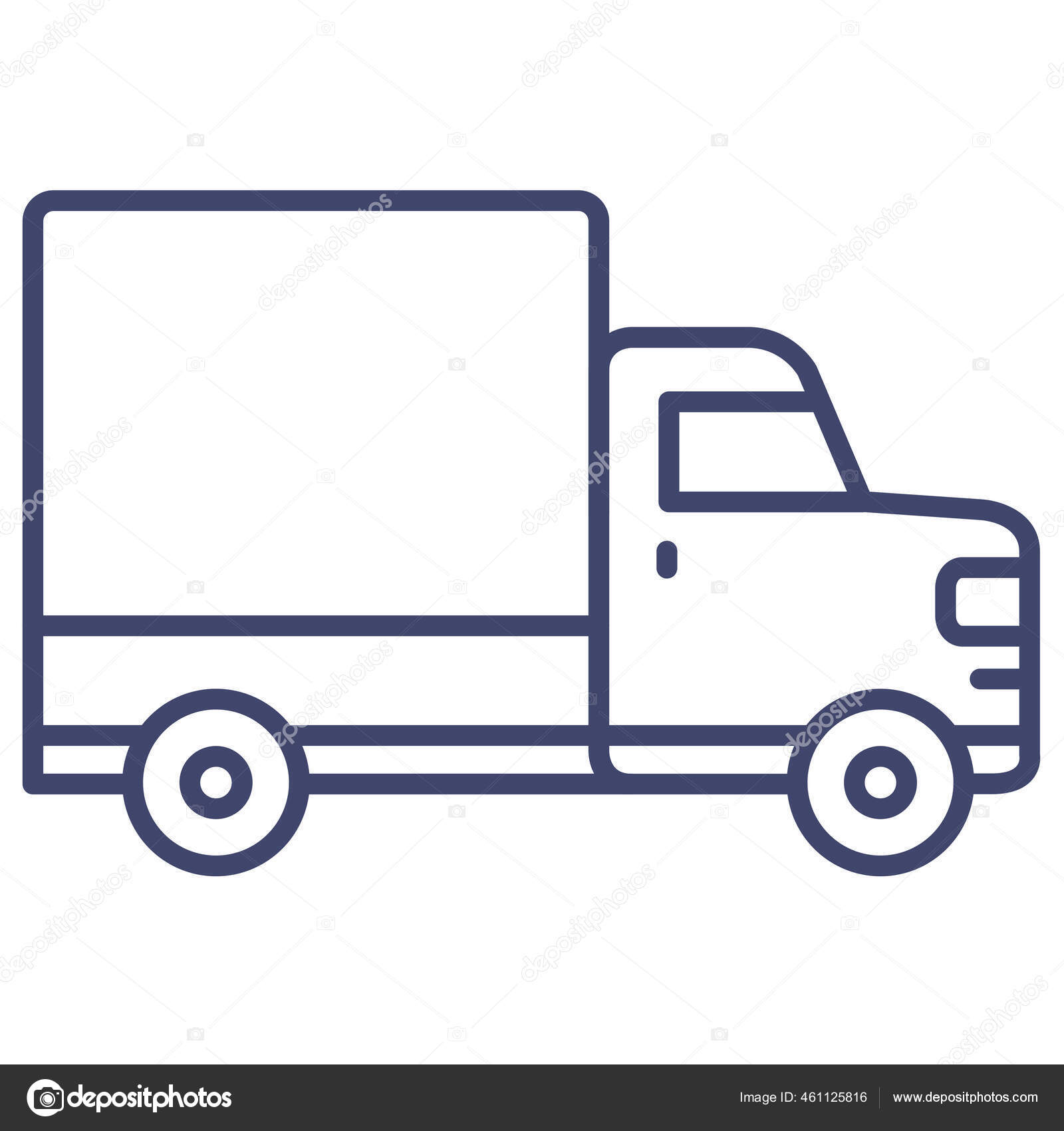 Truck Cargo Vehicle Icon Stock Vector by ©iconfinder 461125816