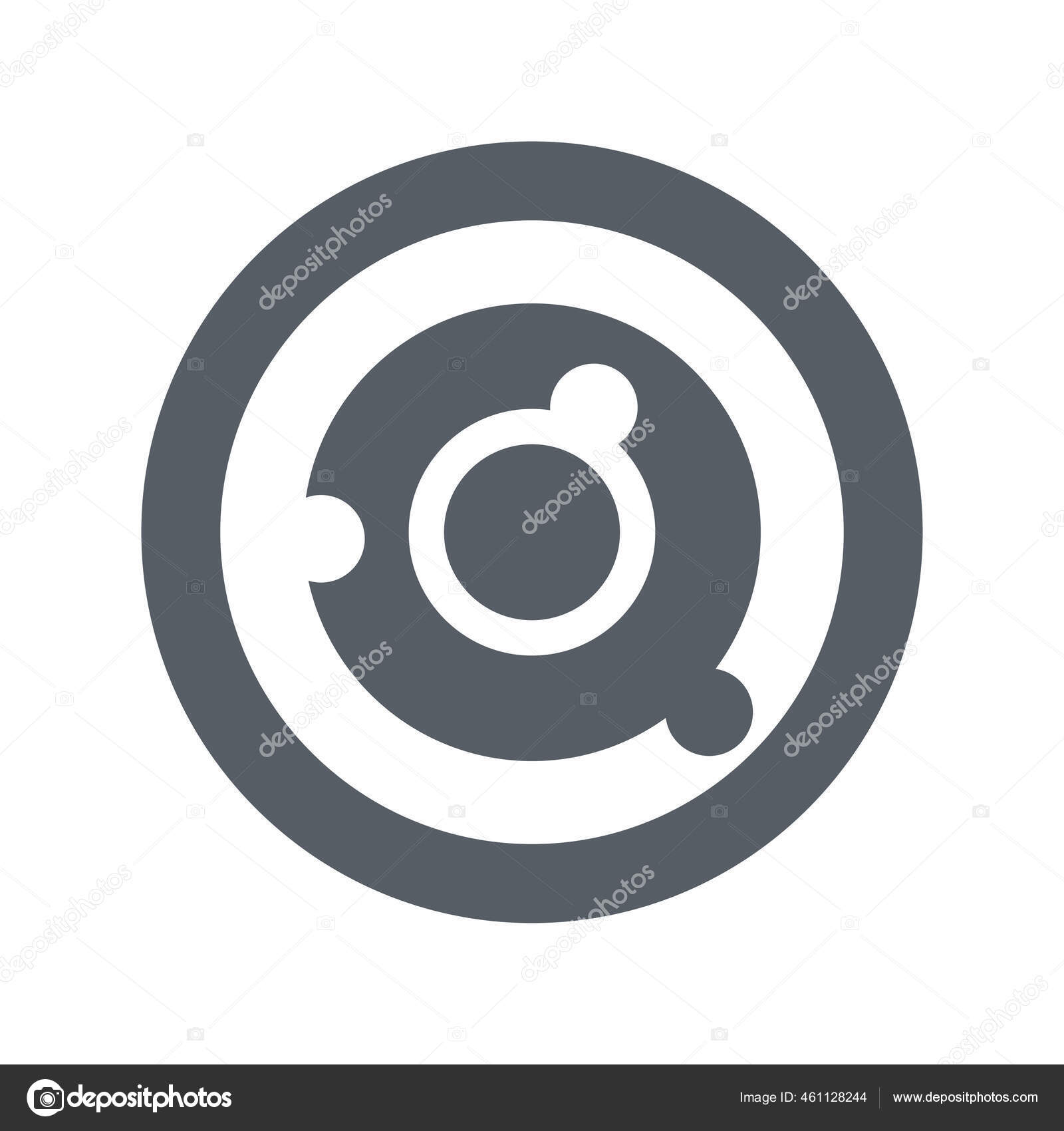 Aim Center Goal Icon Solid Style Stock Vector Image by ©iconfinder ...
