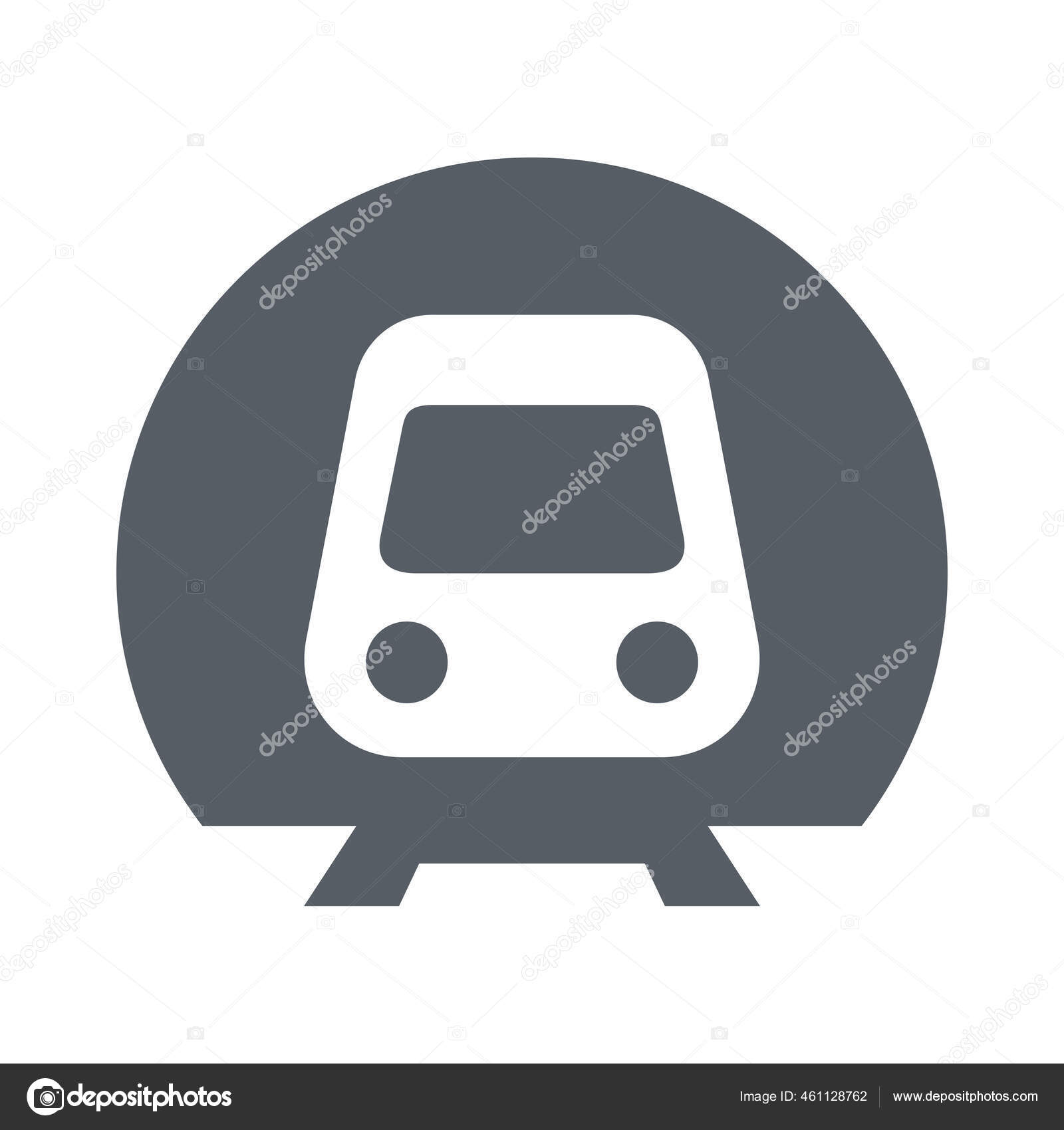 Metro Metro Tren Icono Estilo Sólido Vector de stock #461128762 de ...