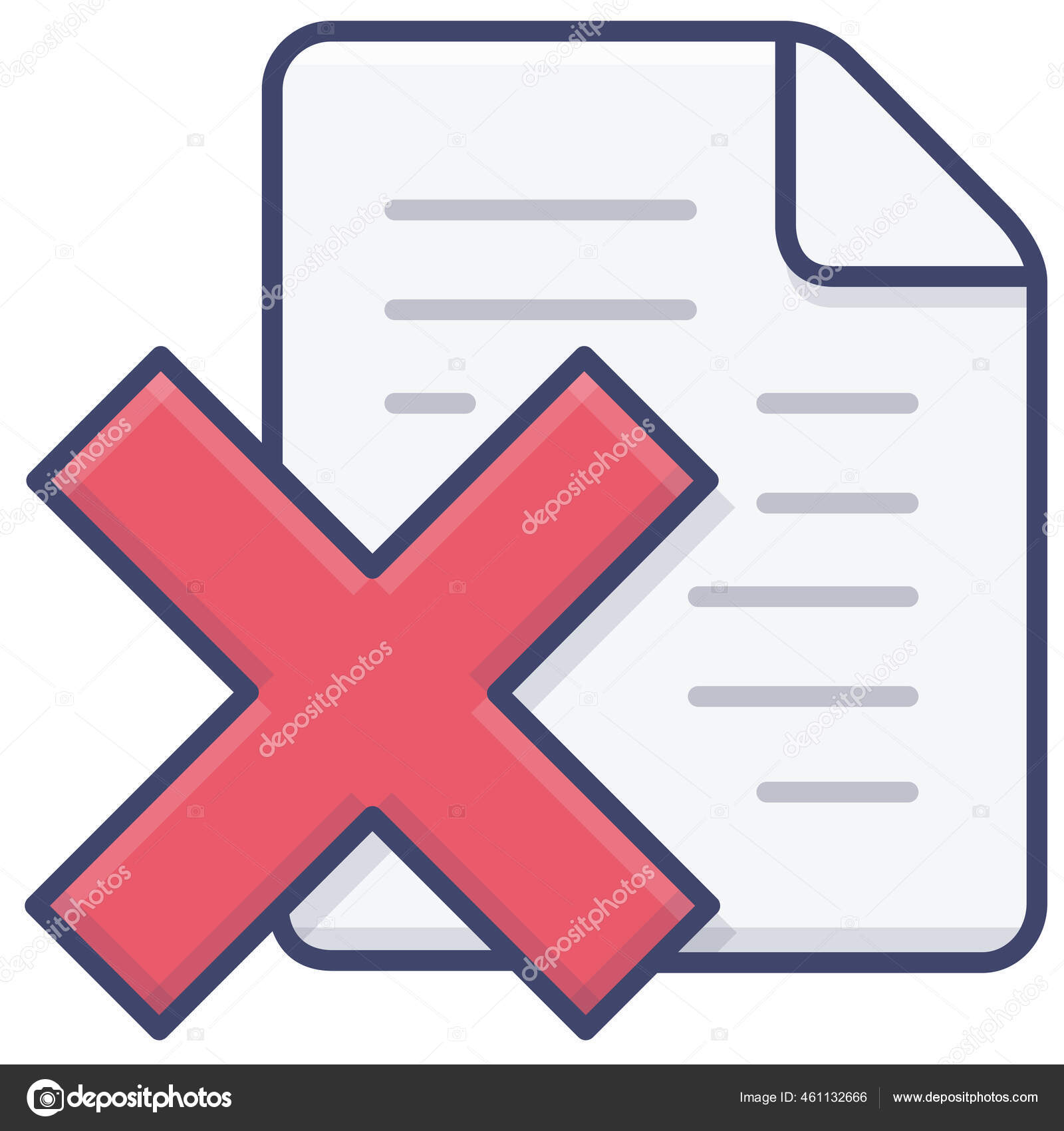 Delete Document Icon