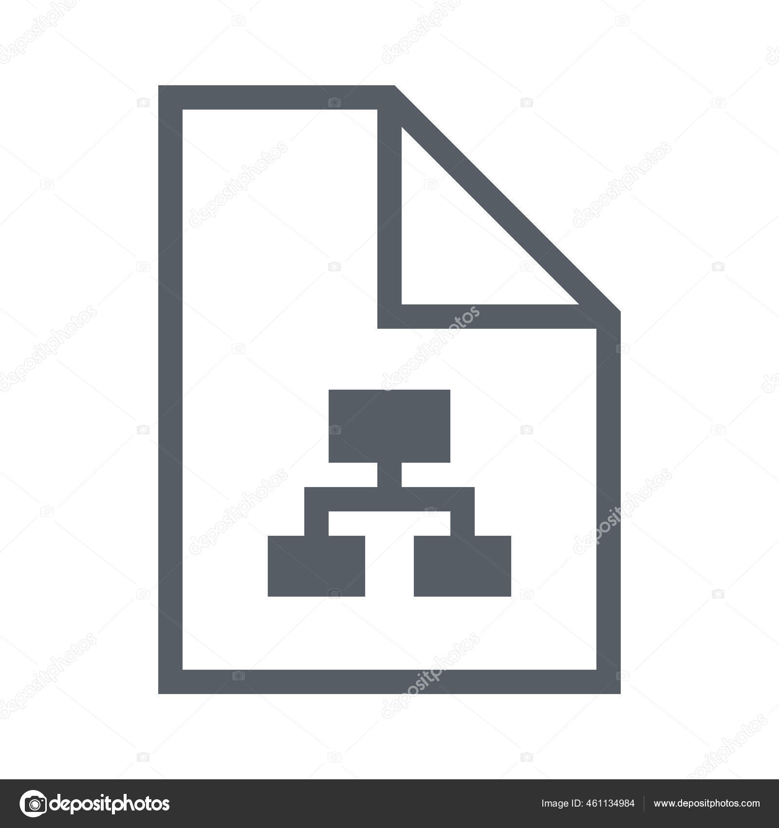 Diagram Document File Icon Outline Style Stock Vector by ©iconfinder ...