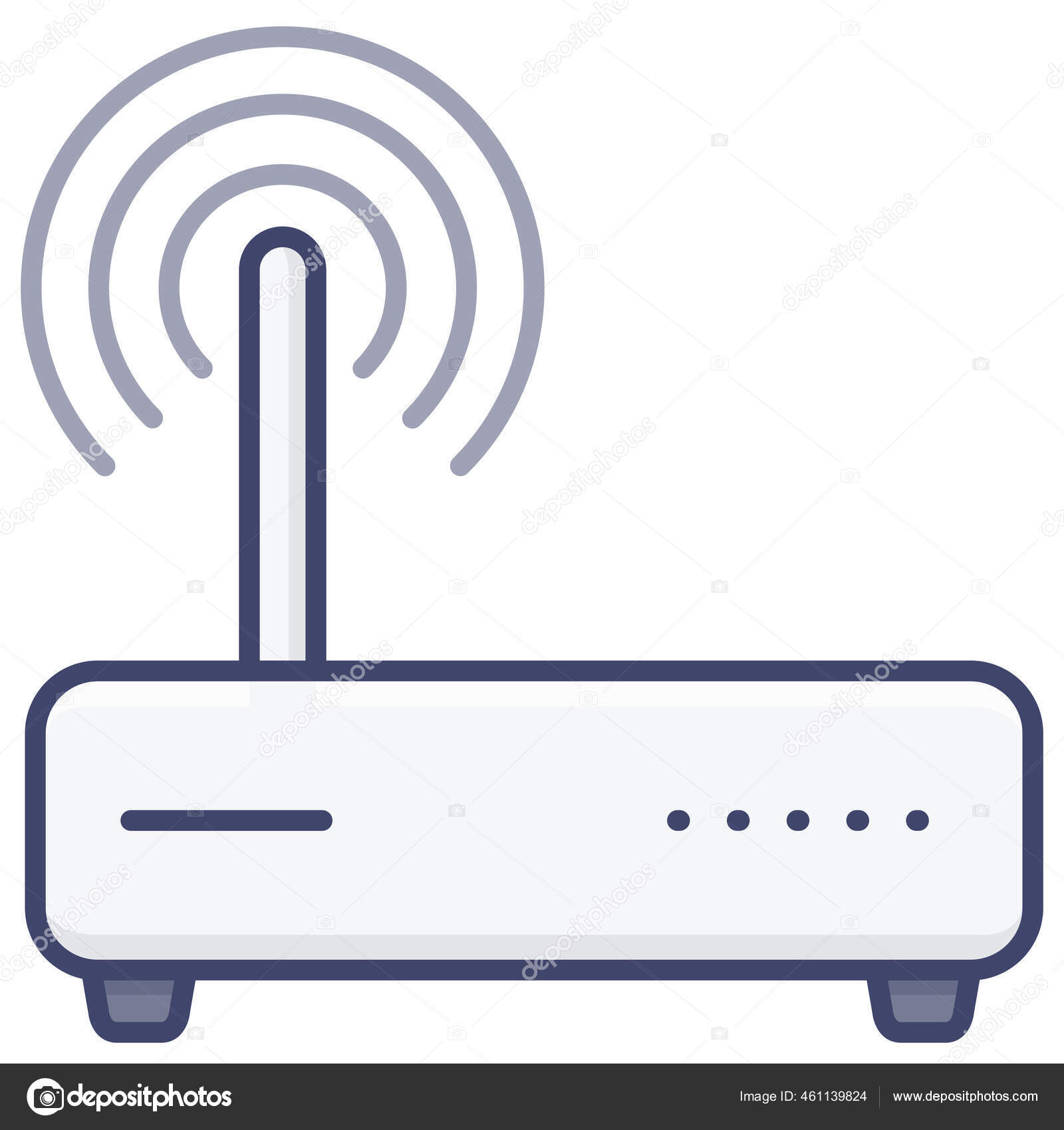 Wifi Router Wireless Icon Stock Vector by ©iconfinder 461139824