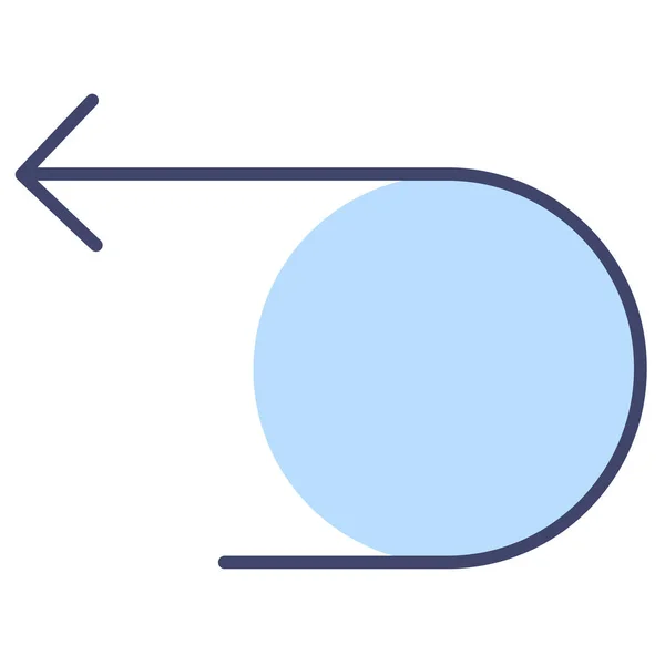 Keyboard Arrow Left Icon Filled Outline Style Stock Vector by ...