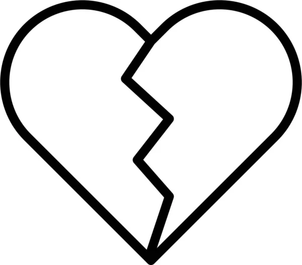 Breken van hart imágenes de stock de arte vectorial | Depositphotos