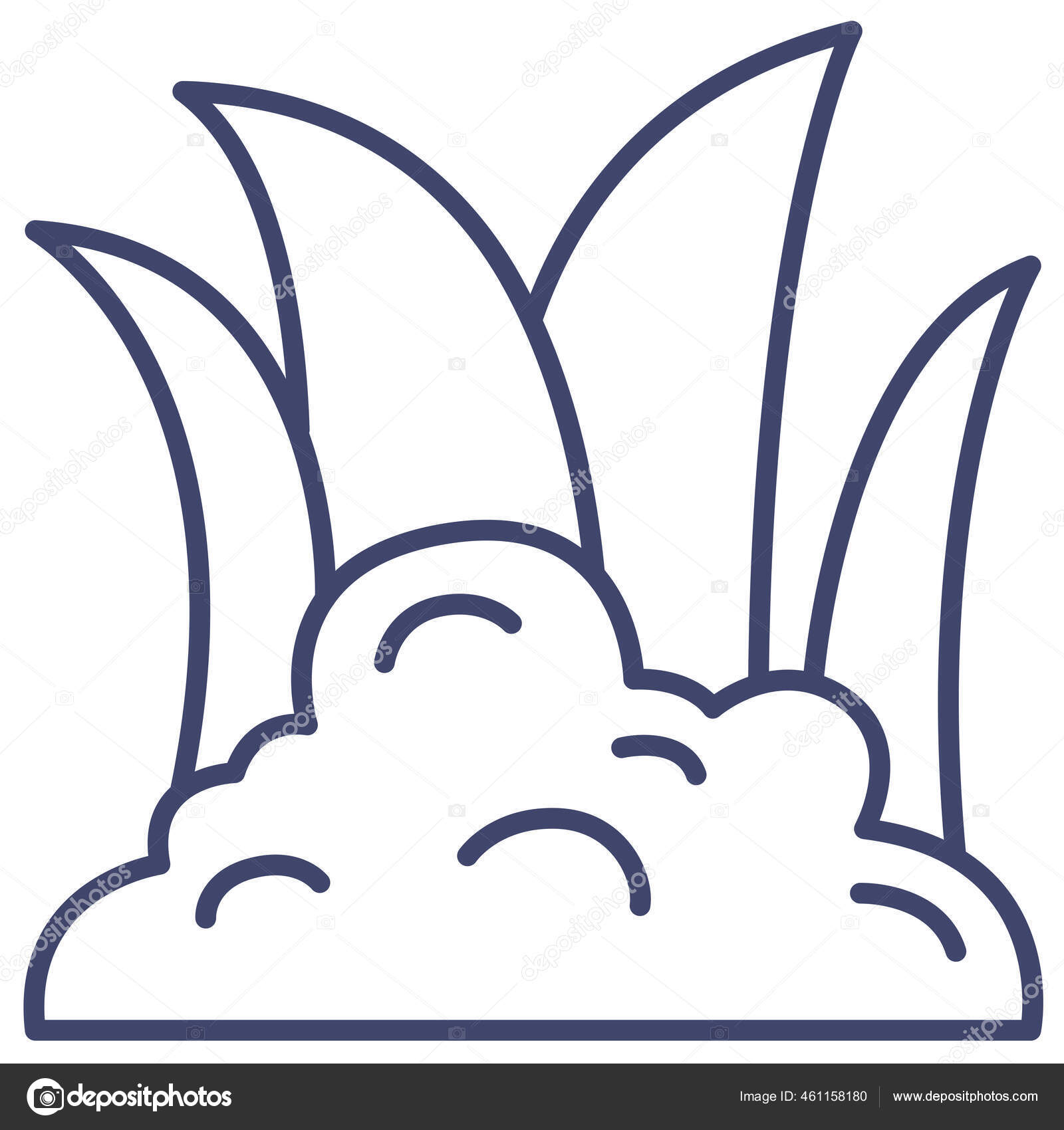 Grass Grow Nature Icon Stock Vector by ©iconfinder 461158180