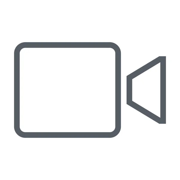 Cam Camera Facetime Icon Outline Style Stock Vector Image by ...