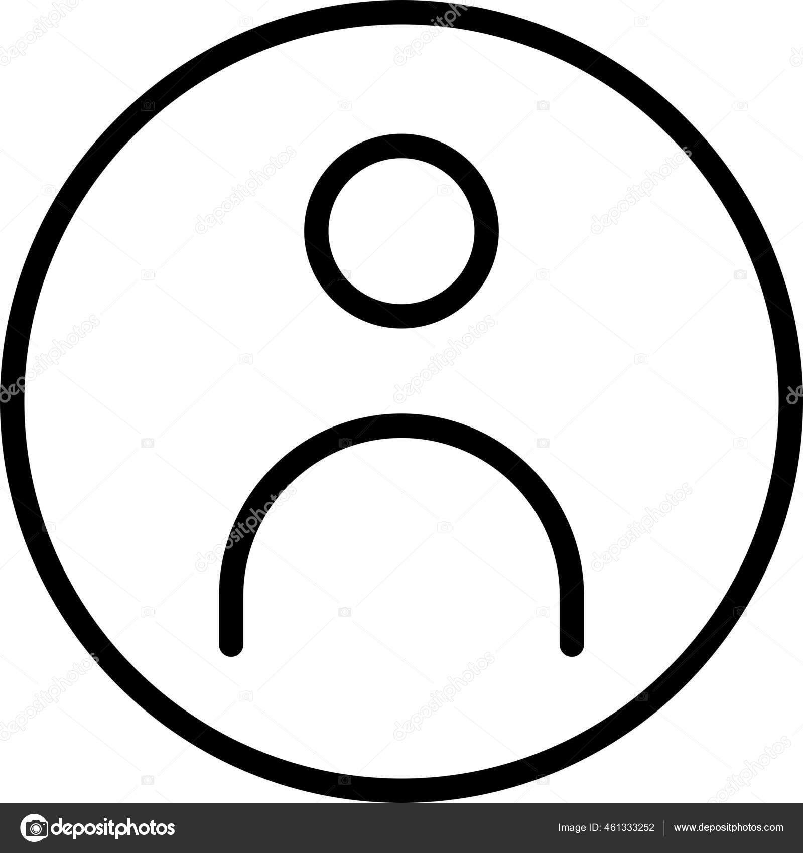 Avatar Head Human Icon Outline Style Stock Vector by ©iconfinder 461333252