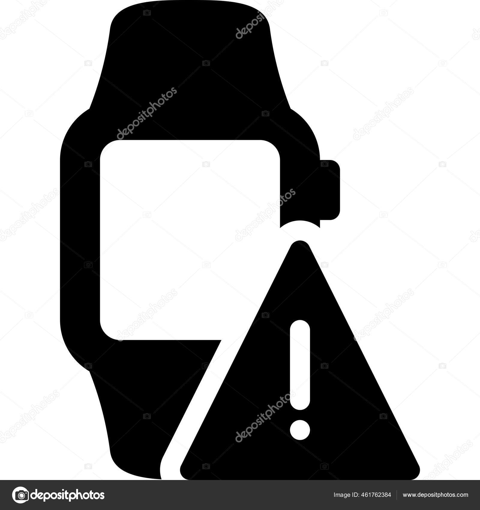 Alert Smart Smartwatch Icon Computer Hardware Category Stock Vector ...