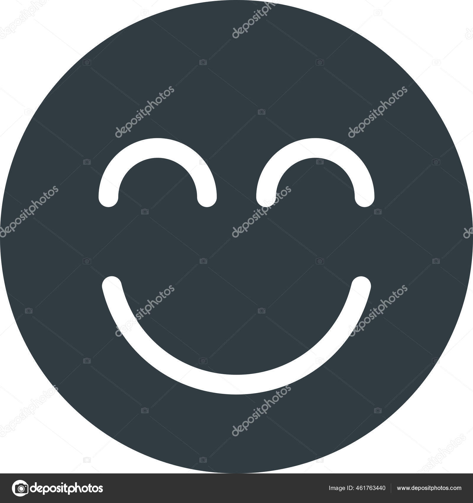 Emoji Emote Ícone Emoticon Estilo Sólido Vetor de stock de ©iconfinder ...