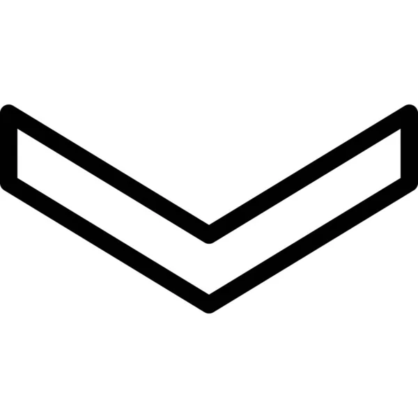 Chevron Navigation Arrow Icon Outline Style Stock Vector by ©iconfinder 498712844