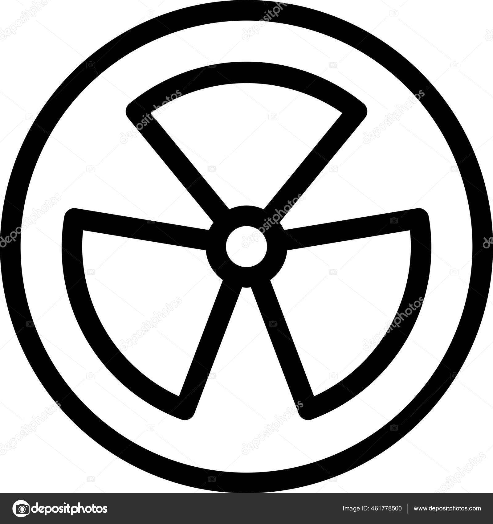 Radioactive Symbol Outline