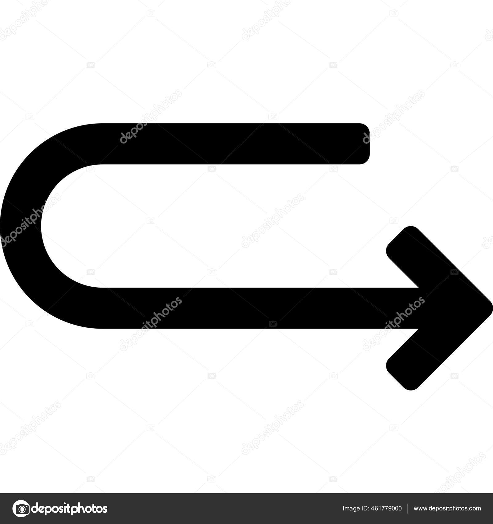 Arrow Redo Return Icon Stock Vector by ©iconfinder 461779000