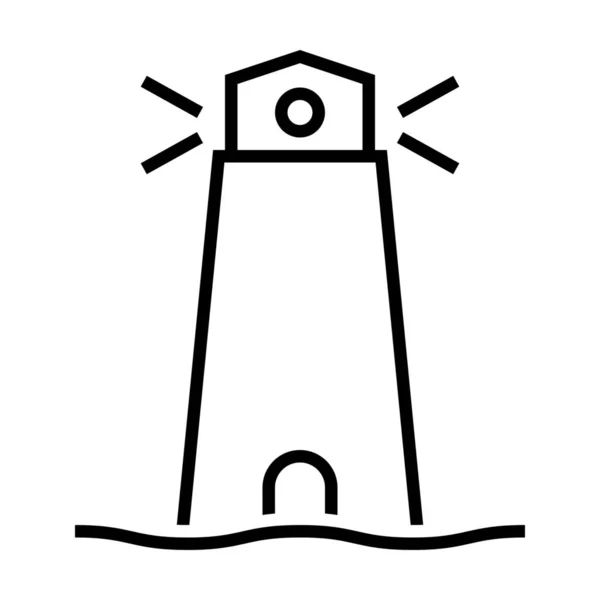 Beacon Building Light Tower Icon Outline Style Stock Vector by ...