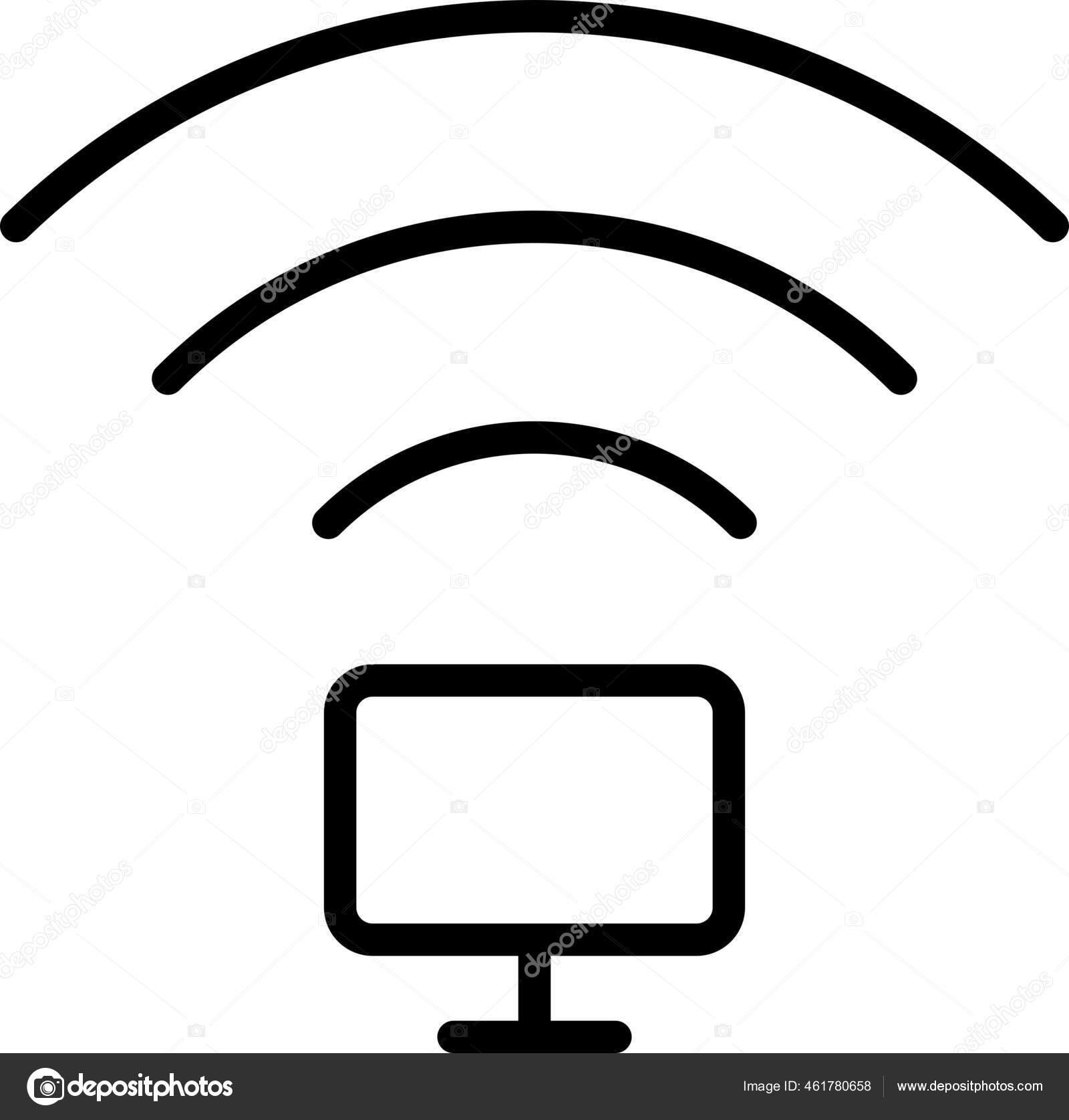 Computer Connection Screen Icon Stock Vector by ©iconfinder 461780658