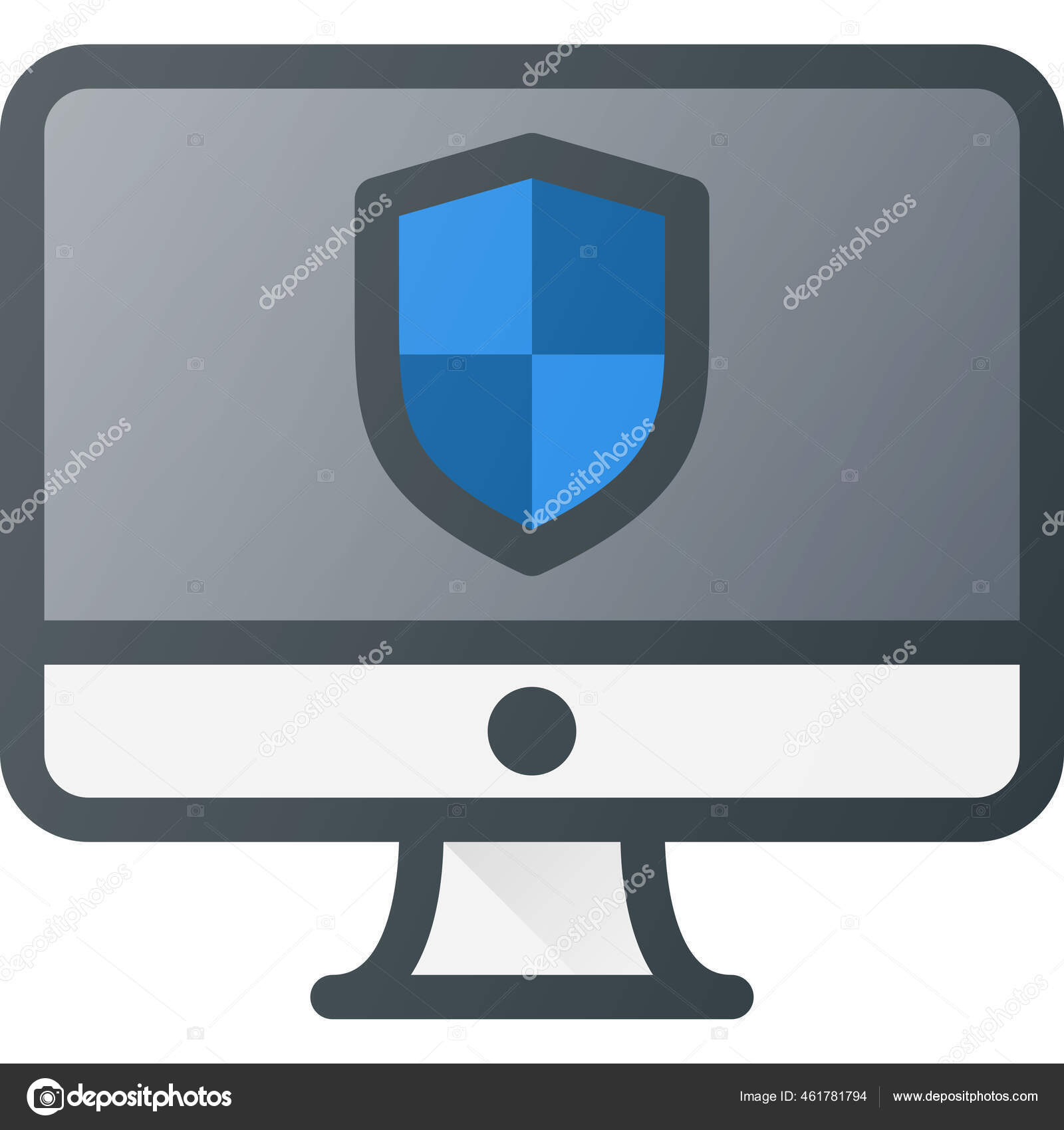 Computer Firewall Icon Filled Outline Style Stock Vector By ©iconfinder 461781794