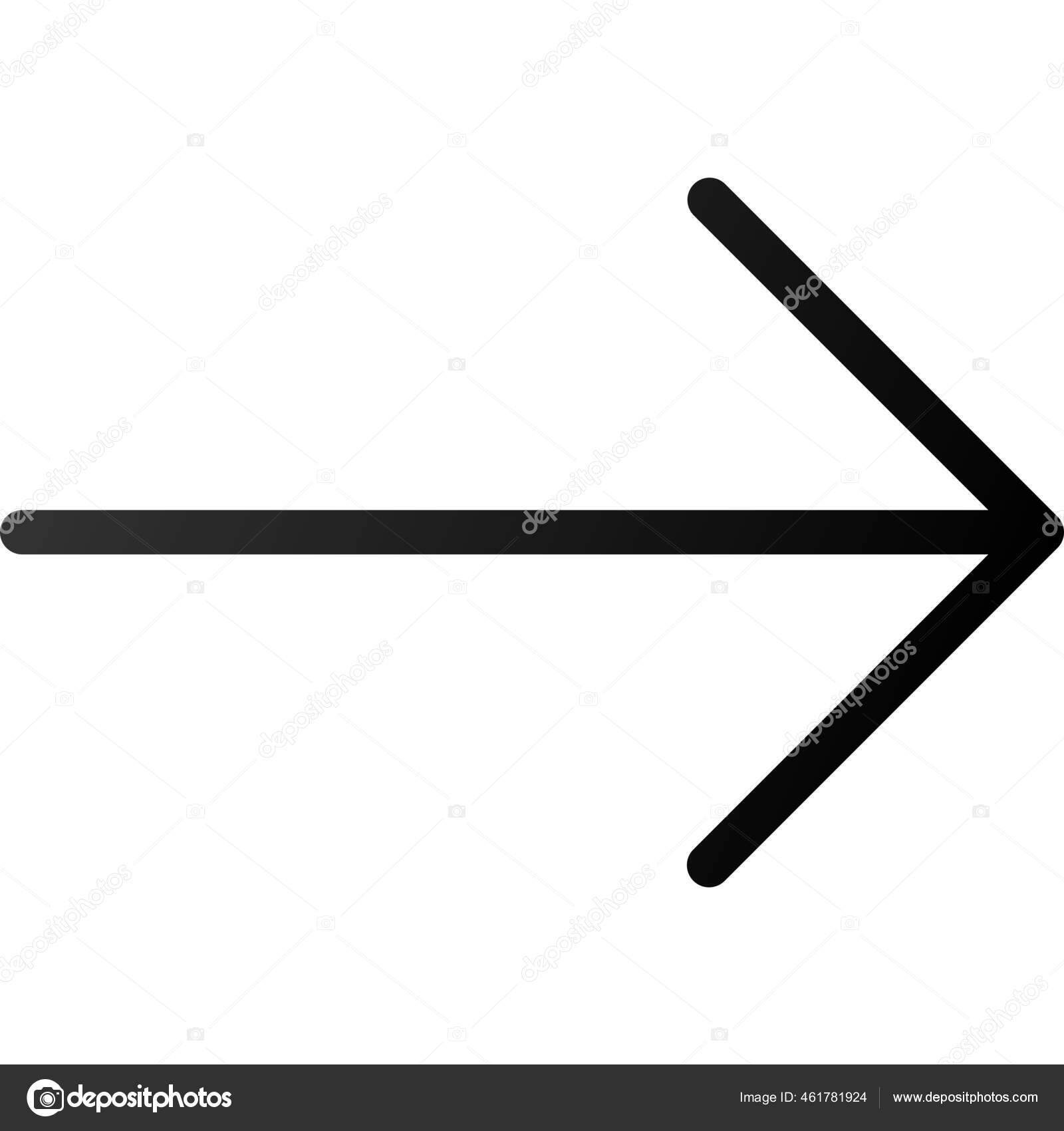 Simple Arrow Right Icon Stock Vector by ©iconfinder 461781924