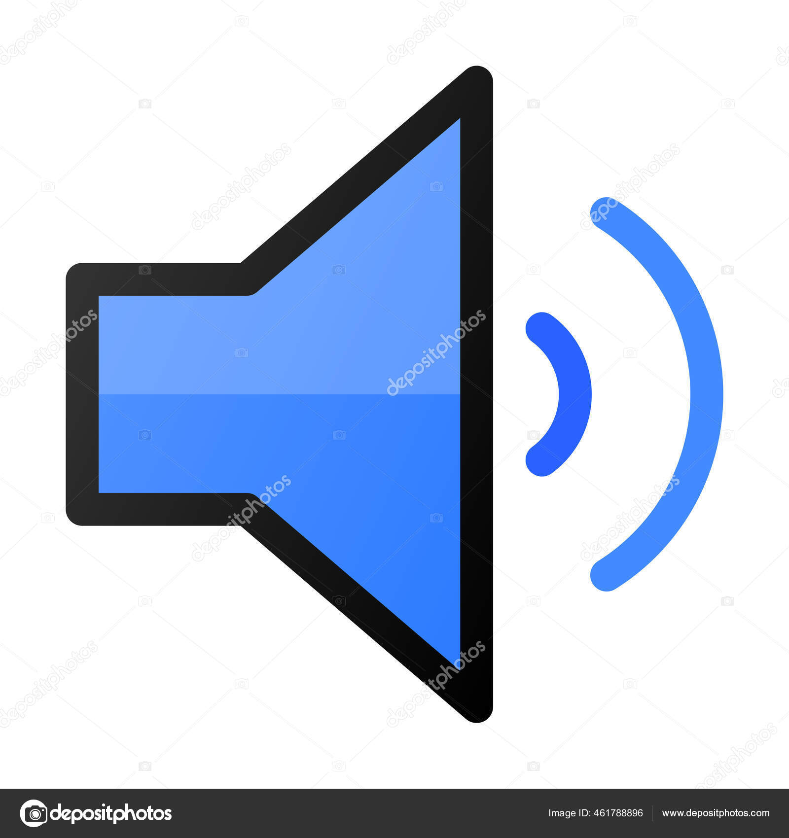 Volume Sound Icon Stock Vector by ©iconfinder 461788896