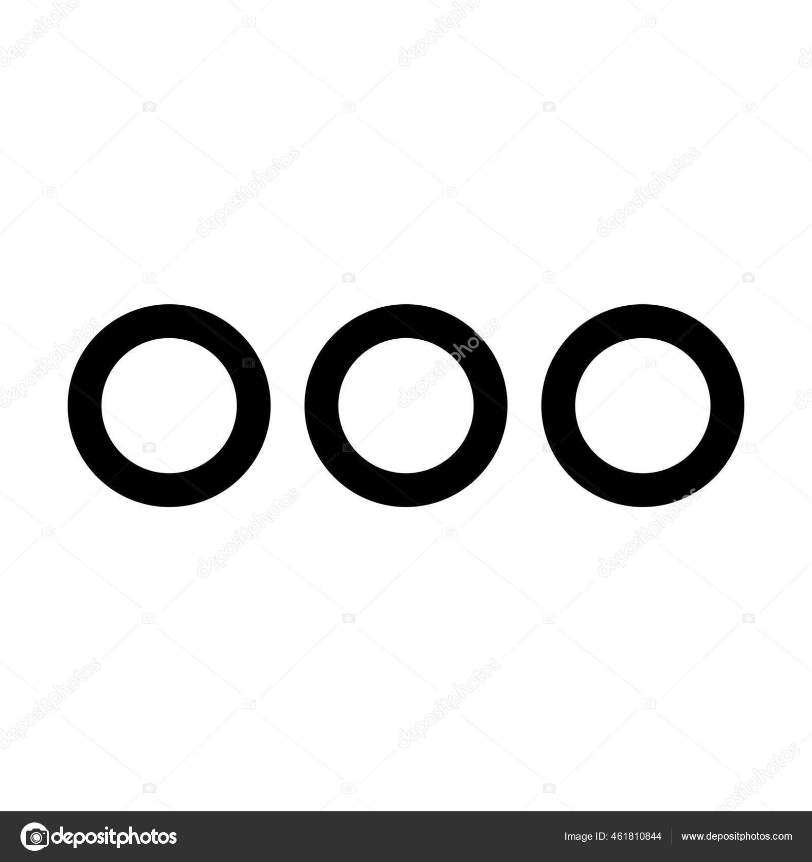 Drei Punkte Gliederung Benutzeroberfläche Optimales Symbol ...