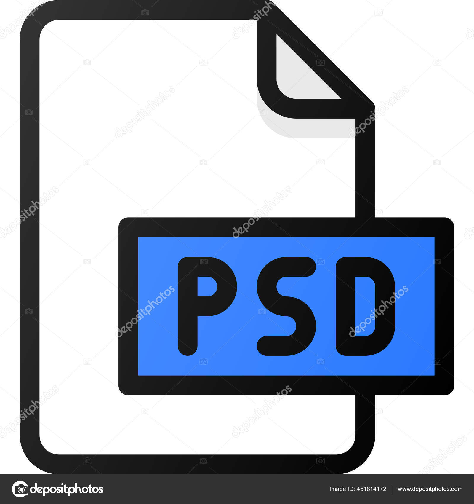 Psd Icono Photoshop Archivo Vector de stock por ©iconfinder 461814172