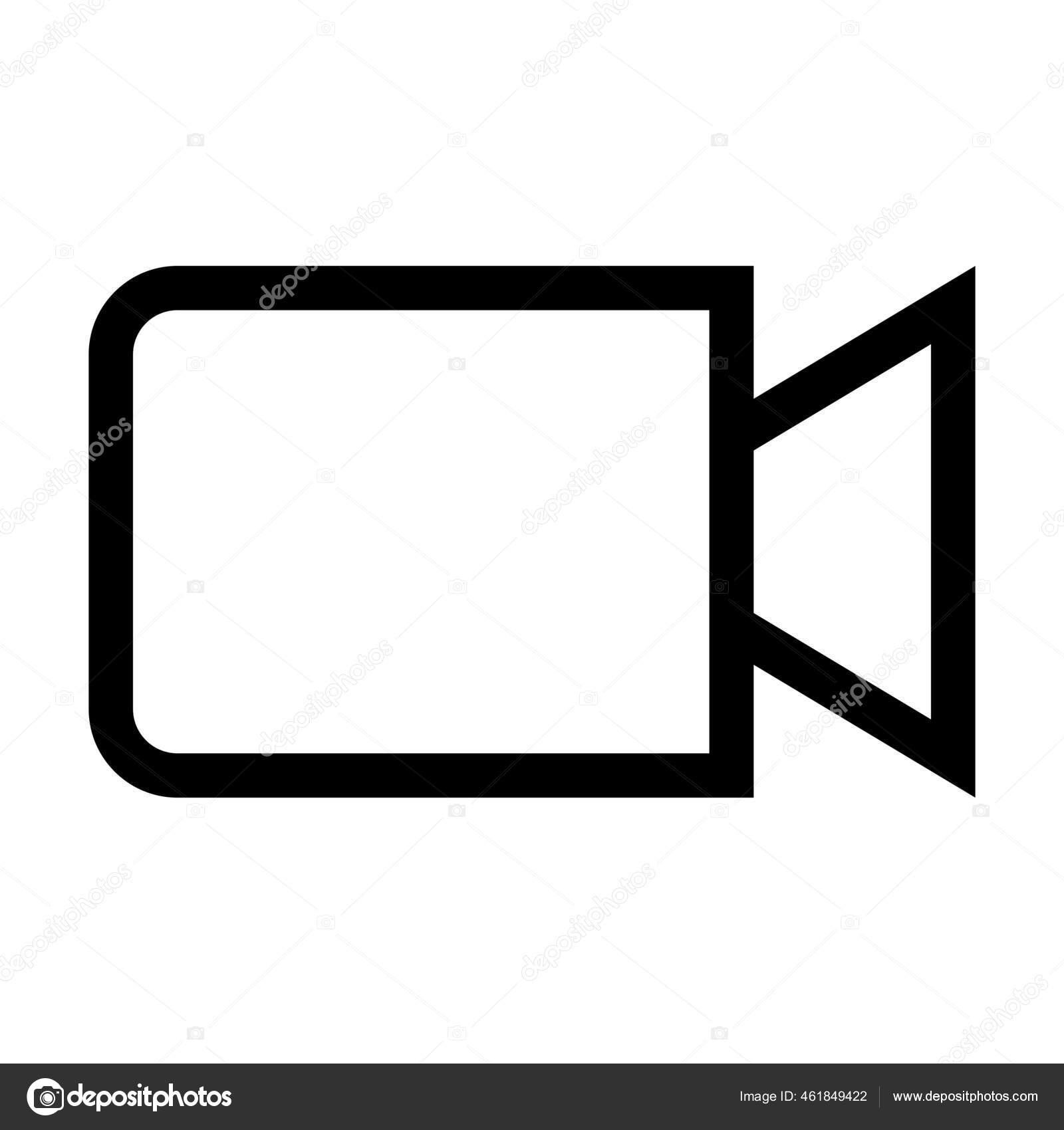 Cam Camera Facetime Icon Outline Style Stock Vector Image by ...